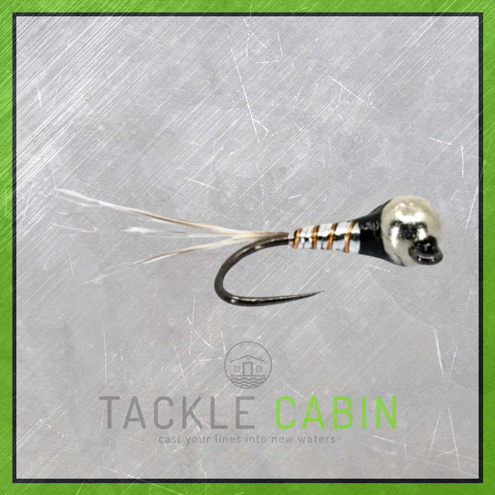 Barbless Tungsten Perdigon Flash - Silver Jig